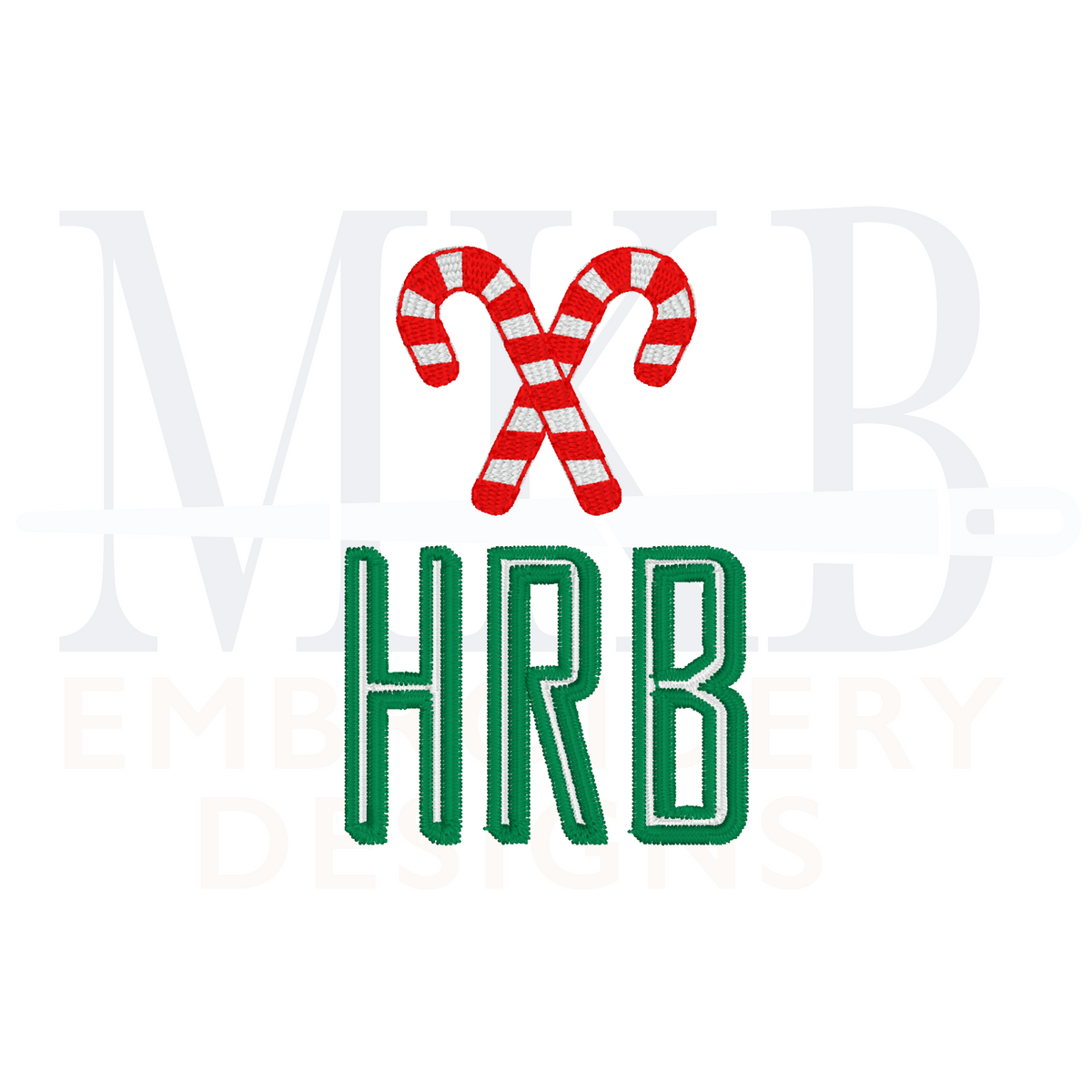 Candy Canes Crossed Machine Embroidery Design – MKB Embroidery Designs