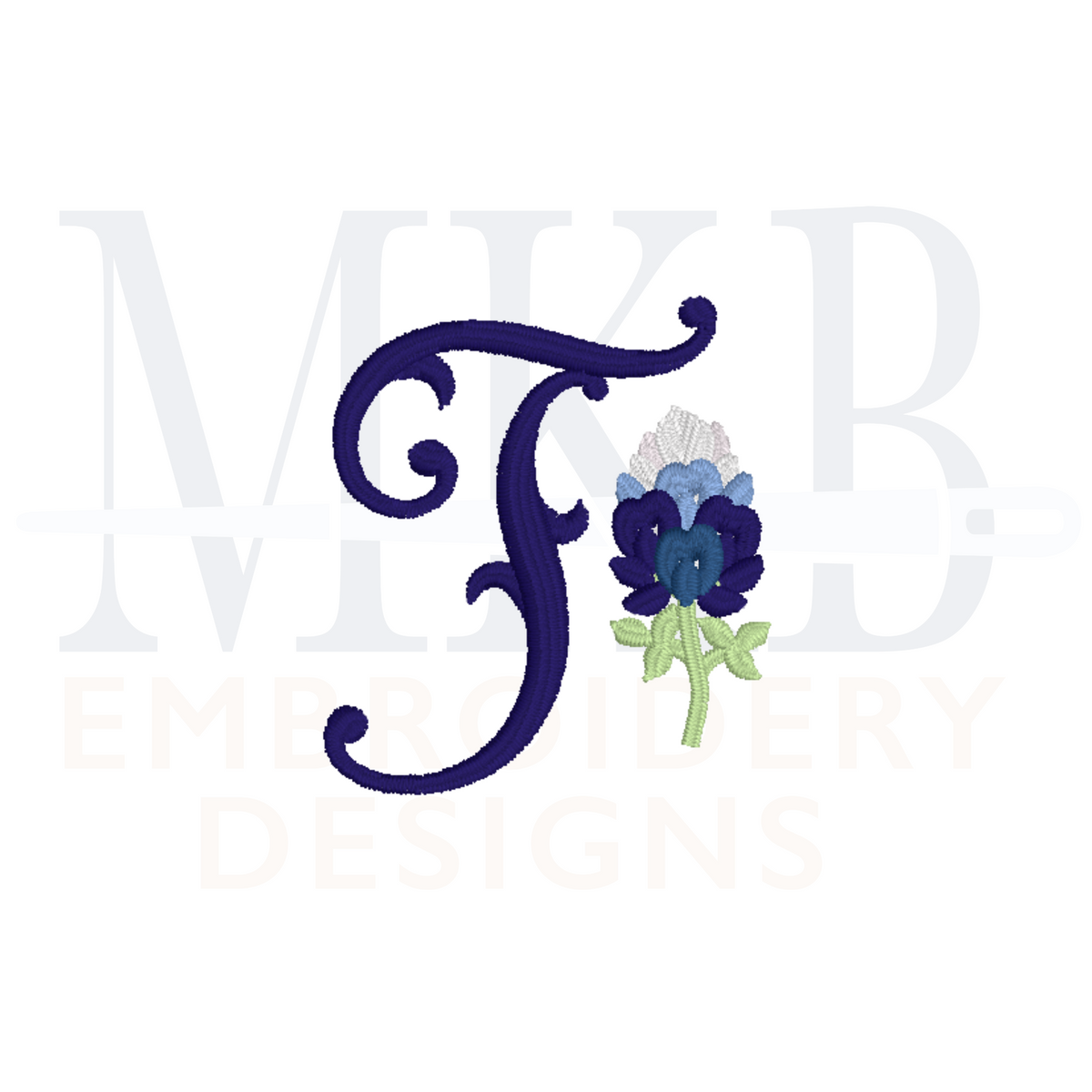 Texas Bluebonnets Embroidery Design – MKB Embroidery Designs