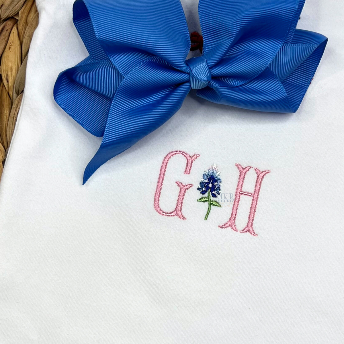 Texas Bluebonnets Embroidery Design version two – MKB Embroidery Designs