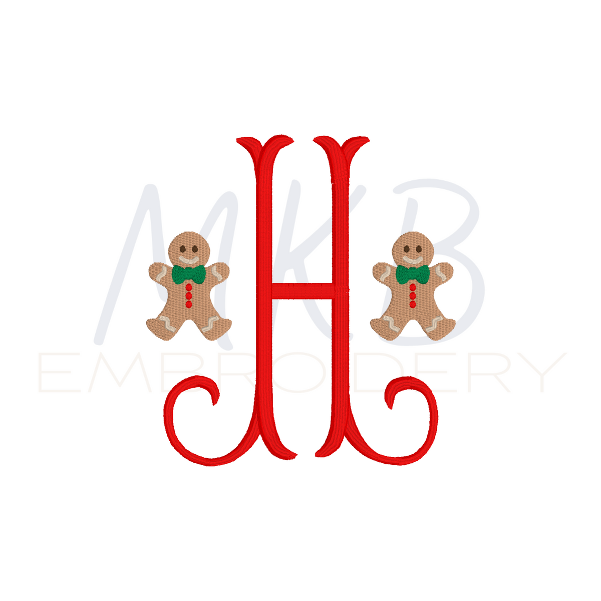 Gingerbread Boy Embroidery Designs File, Mini Fill Stitch – MKB ...