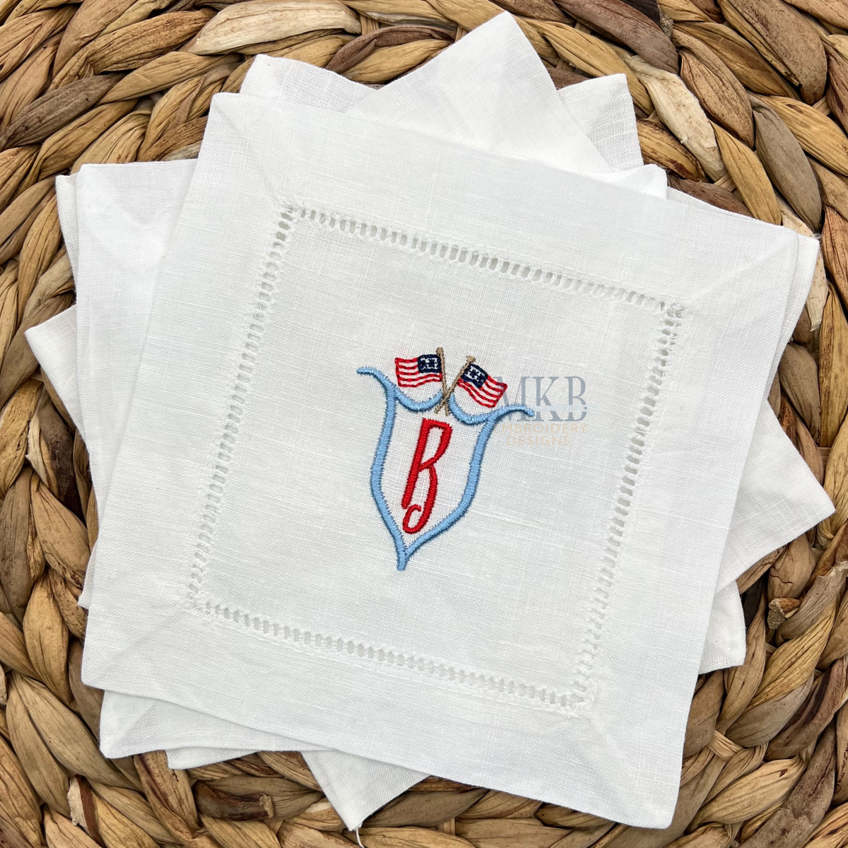 American Flag Crest Mini Machine Embroidery Design File – MKB ...